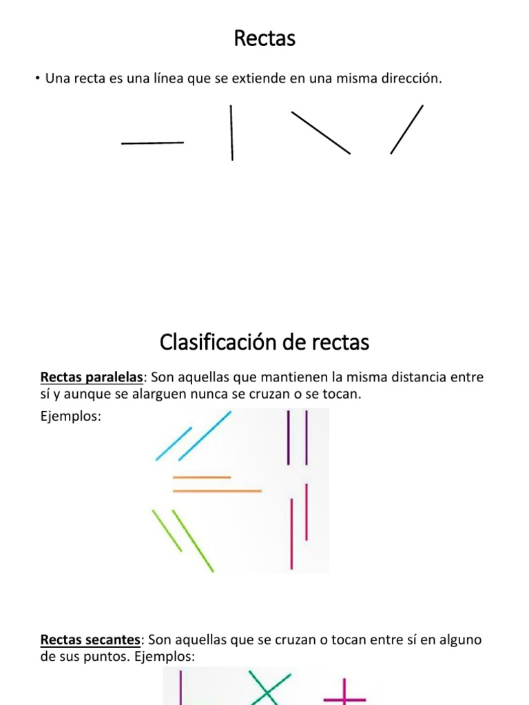 Tipos de Rectas | PDF