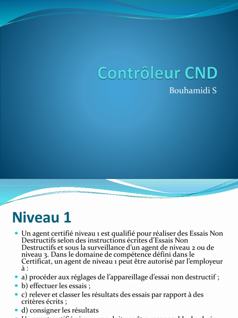 Contrôleur CND | PDF | Soudage | Construction