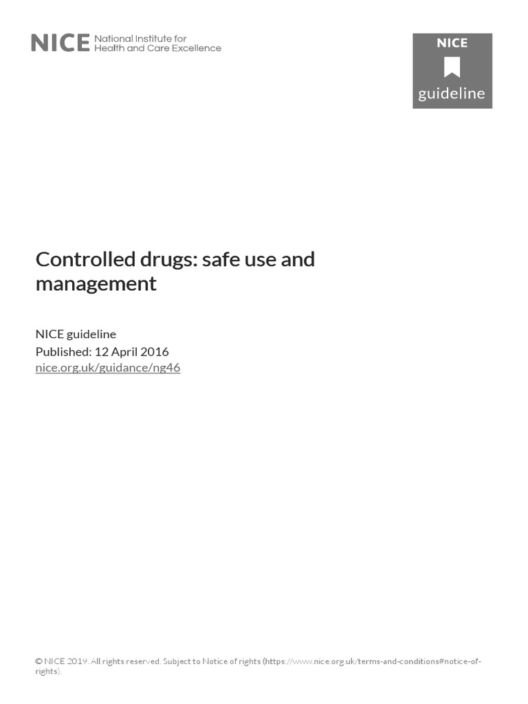 NICE Guideline | Download Free PDF | Medical Prescription | Pharmacy