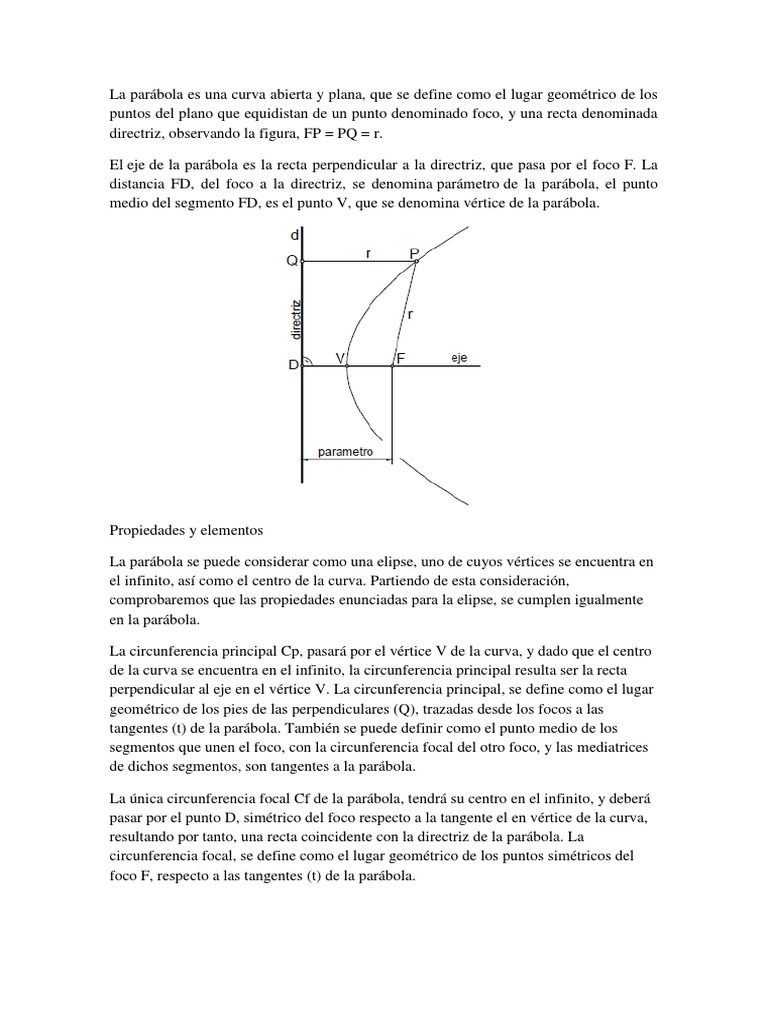 Curvas Parabolicas | PDF | Elipse | Curva