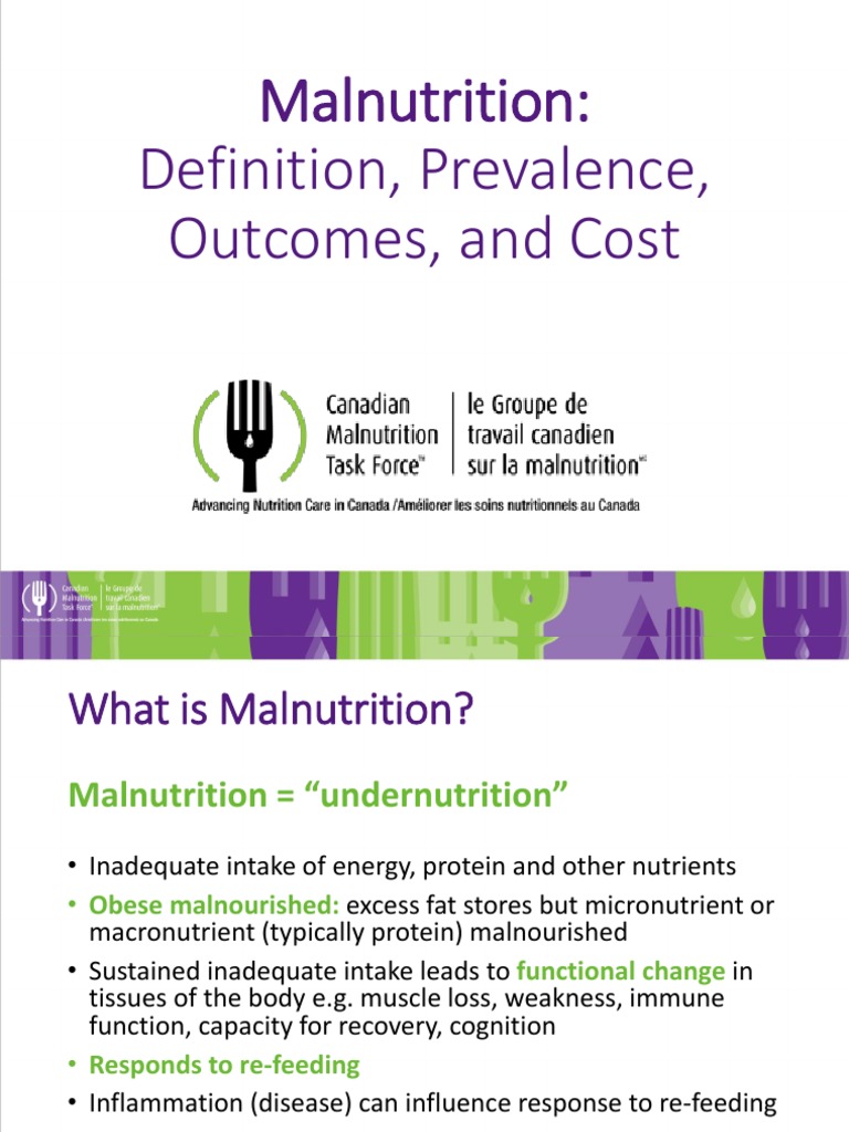Malnutrition: Definition, Prevalence, Outcomes, and Cost | PDF ...