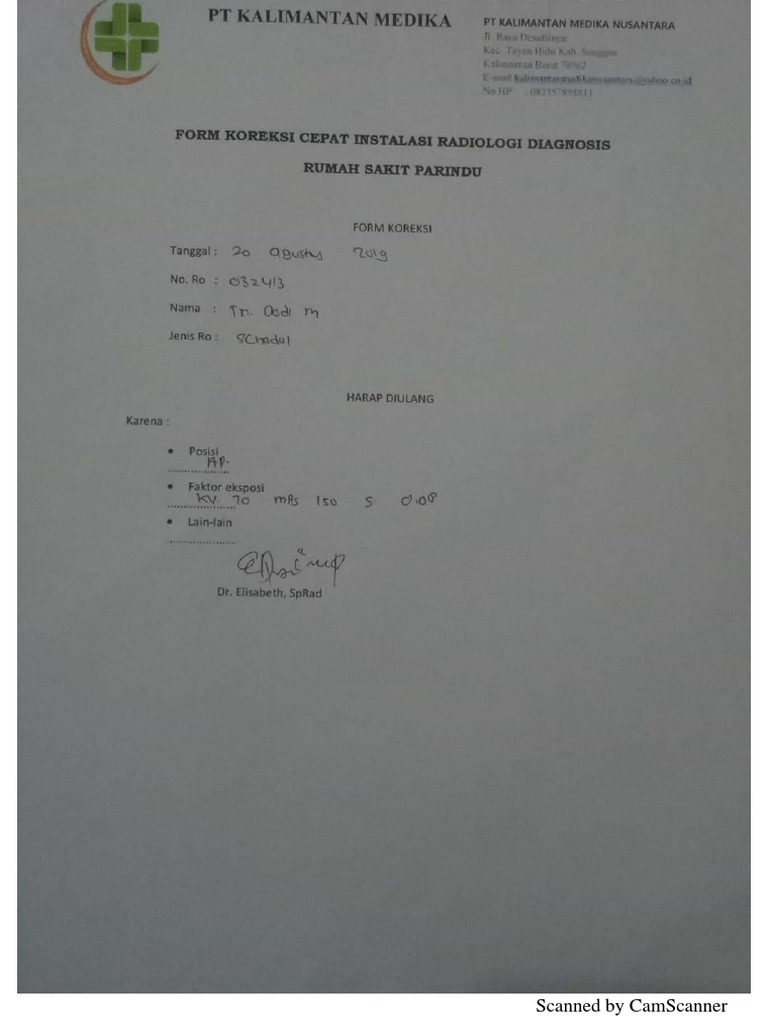 Form Ceklis Cepat | PDF
