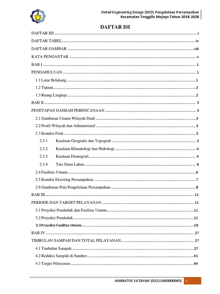DED Persampahan Tenggilis Mejoyo | PDF