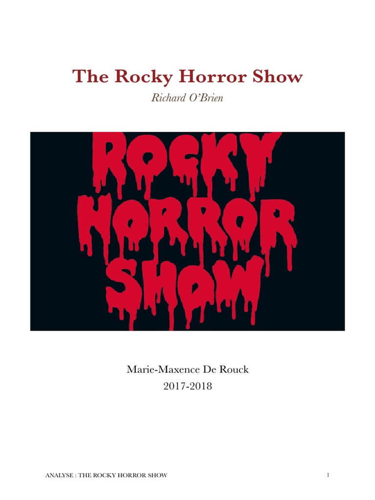 The Rocky Horror Show Script | PDF