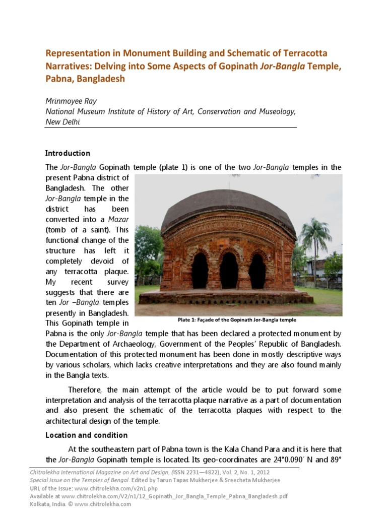 12 Gopinath Jor Bangla Temple Pabna Bangladesh | PDF | Ramayana | Rama