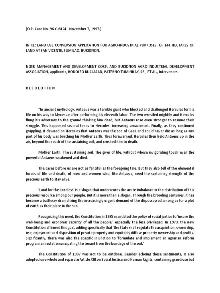 Sumilao Farmers Case - Kmae | PDF | Social Institutions | Social Science