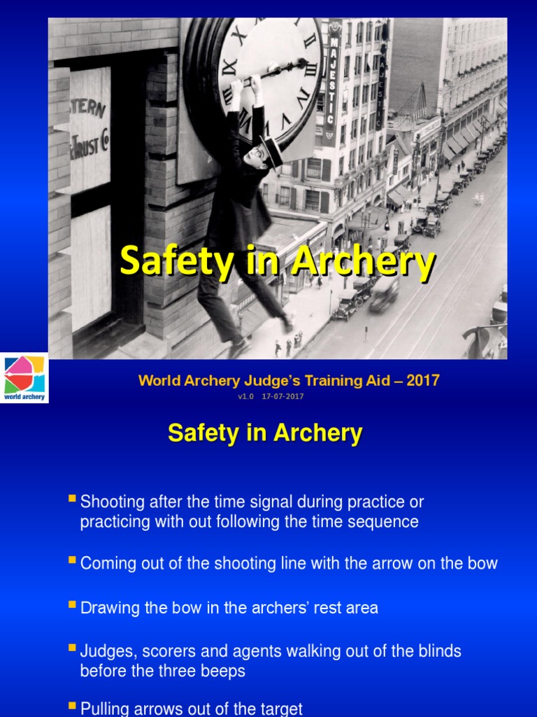 Archery Judge Safety Guidelines 2017 | PDF | Archery | Bow And Arrow