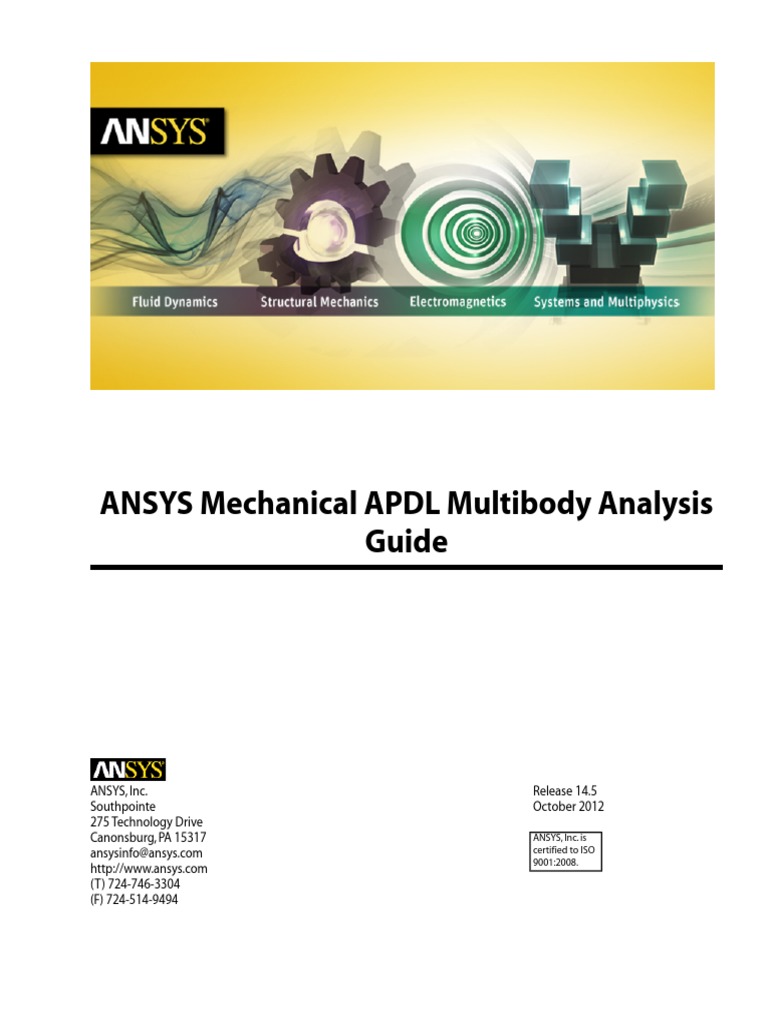 ANSYS Multibody Analysis | PDF | Stiffness | Mechanical Engineering