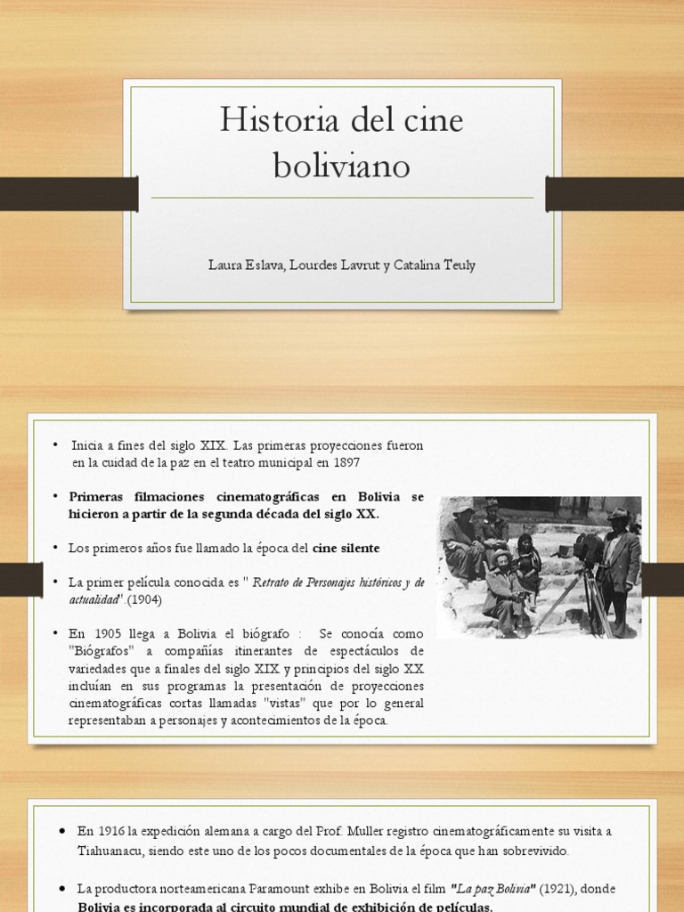Historia Del Cine Boliviano: Laura Eslava, Lourdes Lavrut y Catalina ...