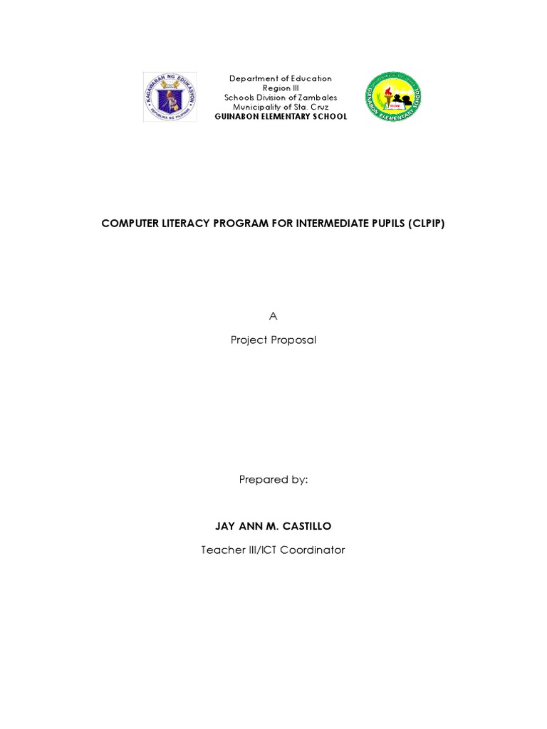 Computer Literacy Program For Intermediate Pupils | Download Free PDF ...