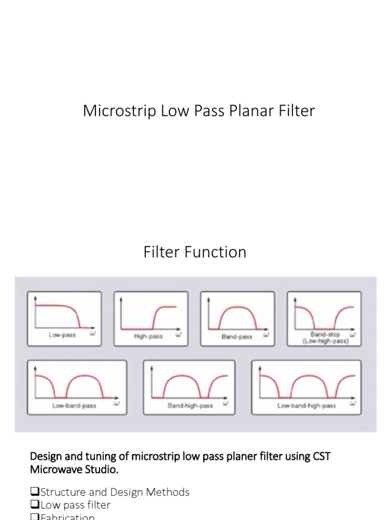 Microstrip Planar Filter-1 | PDF