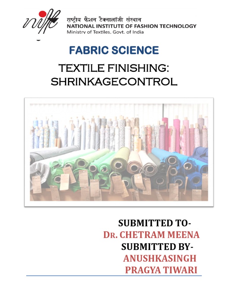Shrinkage Control | PDF | Textiles | Clothing
