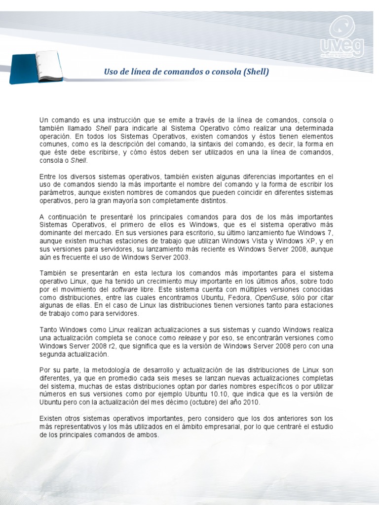 Comandos básicos de Linux y Windows | PDF | Archivo de computadora | Sistema operativo