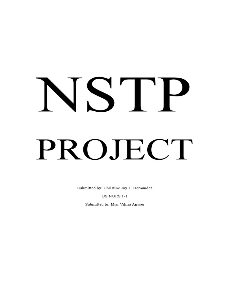 NSTP Project | PDF | Emergency | Reserve Officers' Training Corps