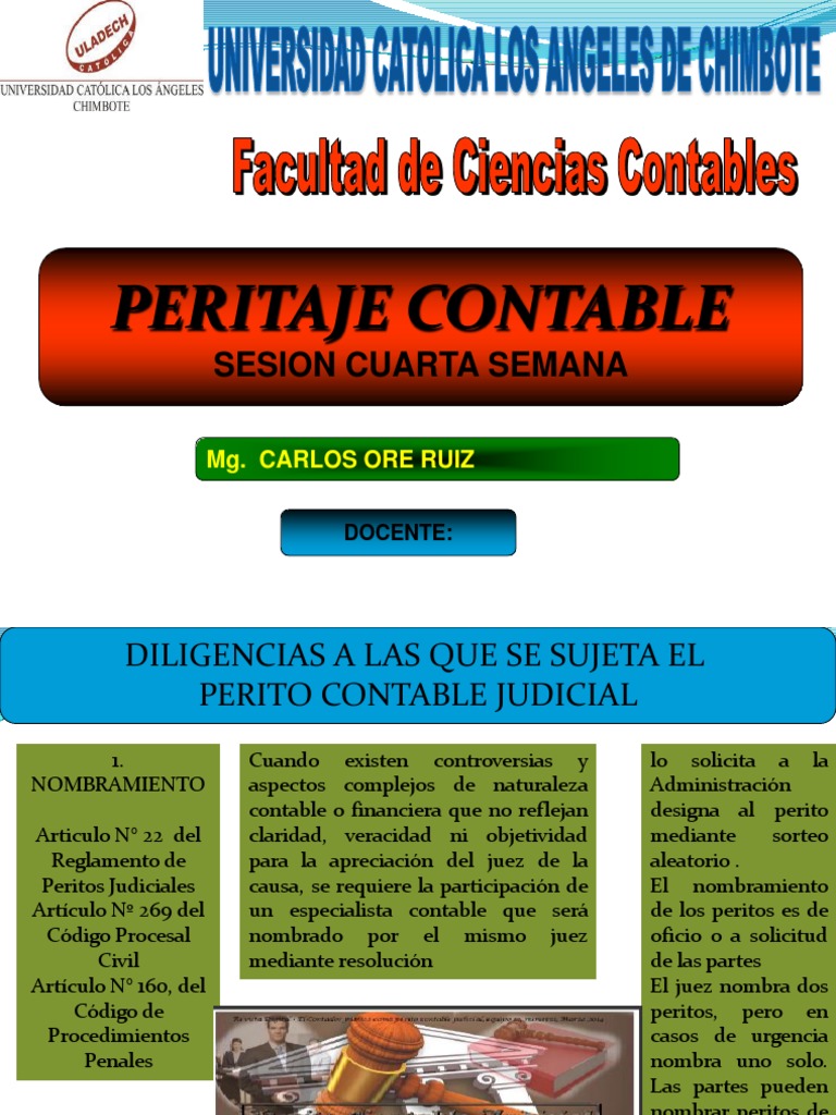 Proceso de Peritaje Contable Judicial | PDF | Testigo experto ...