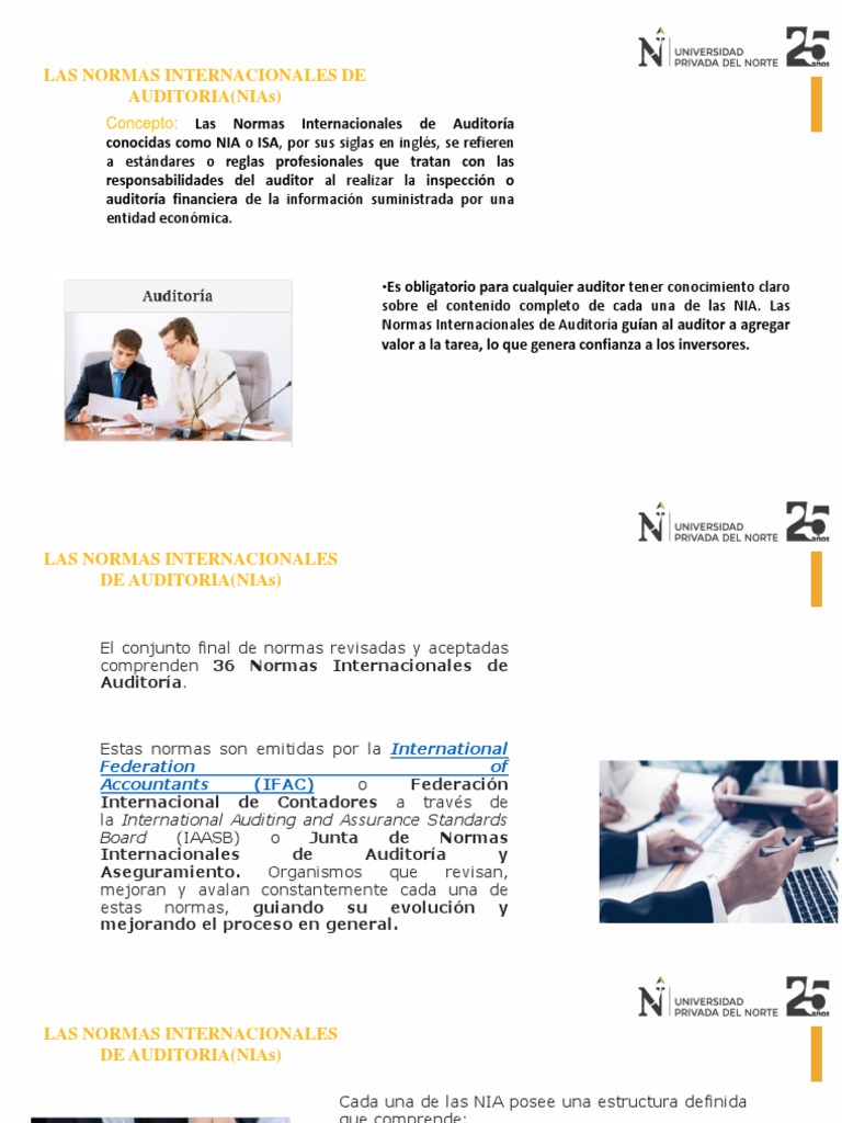 Normas Internacionales de Auditoría (NIAs) | PDF | Auditoría | Contralor