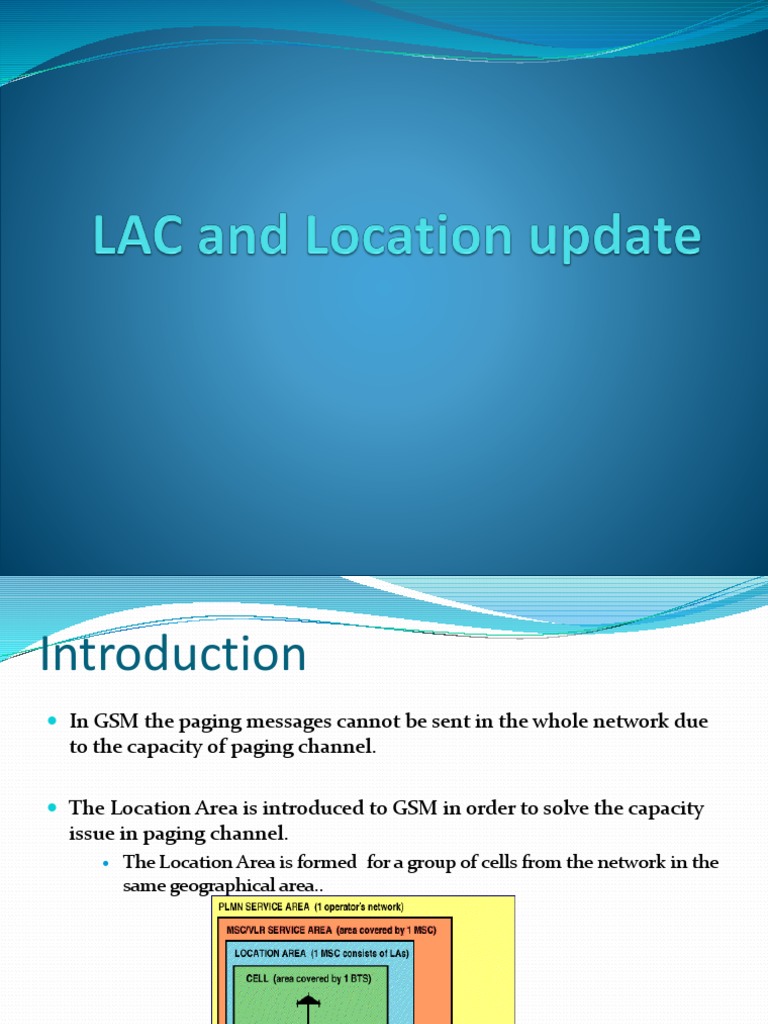 LAC and Location Update | Download Free PDF | Radio Resource Management ...