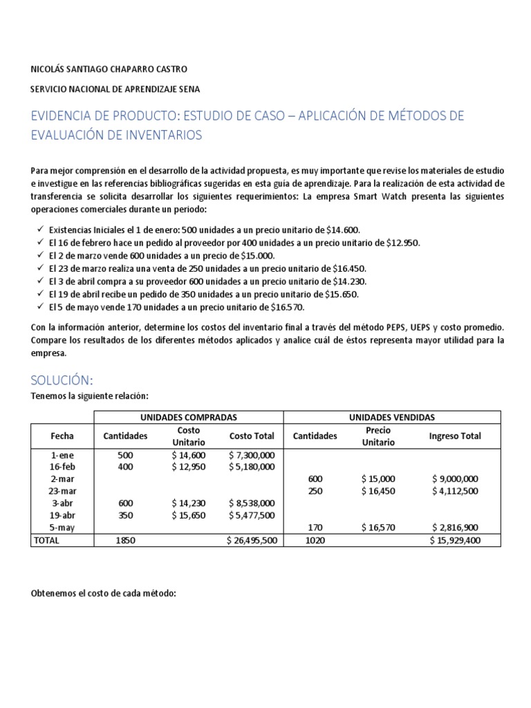 DFDFD | PDF | Inventario | Precios