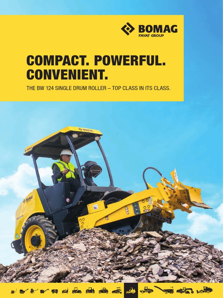 Compact. Powerful. Convenient.: The BW 124 Single Drum Roller - Top ...