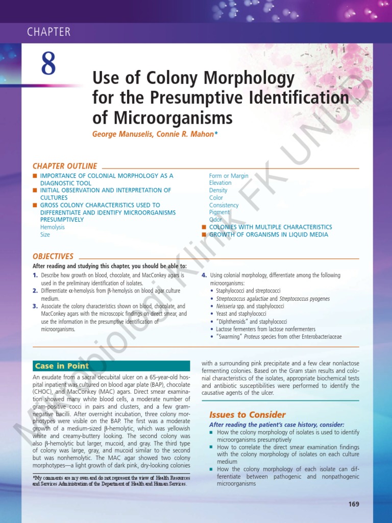 Mikrobiologi Klinik FK UNUD: Use of Colony Morphology For The ...