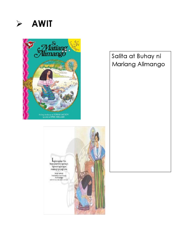Buhay at Awit ni Mariang Alimango | PDF | Philippines | Spanish ...
