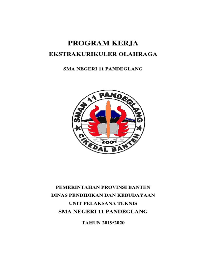 Program Kerja Ekskul Olahraga | PDF
