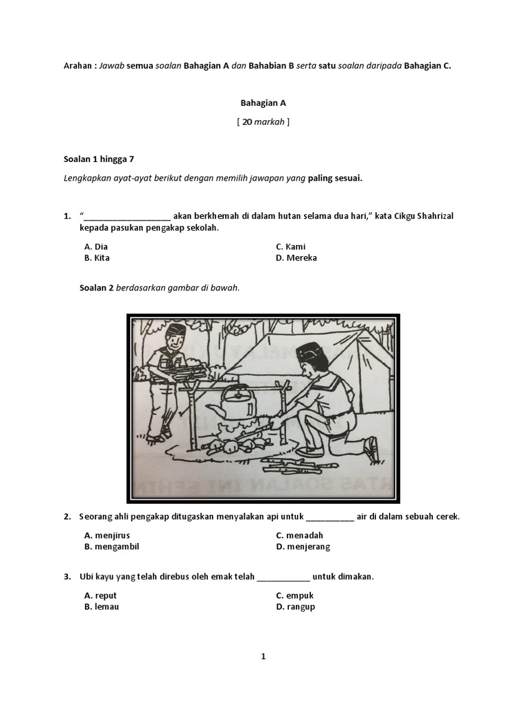 Exam Pat Bahasa Melayu Ting 2 | PDF