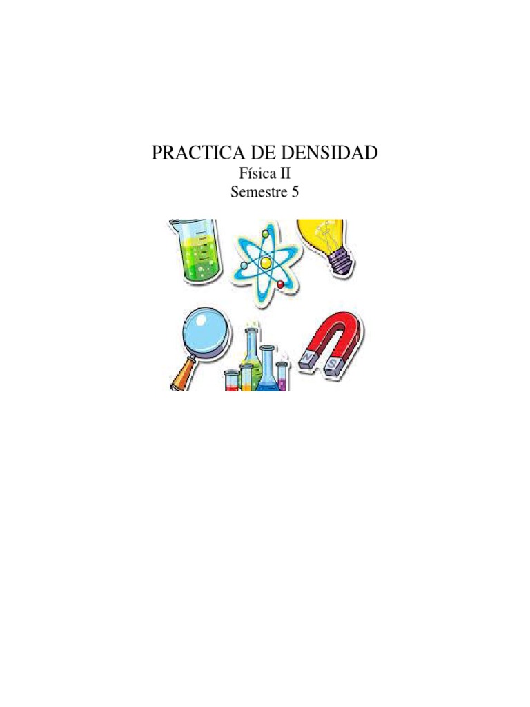 Fisica Ii: Practica 1: Densidad | PDF | Densidad | Gases
