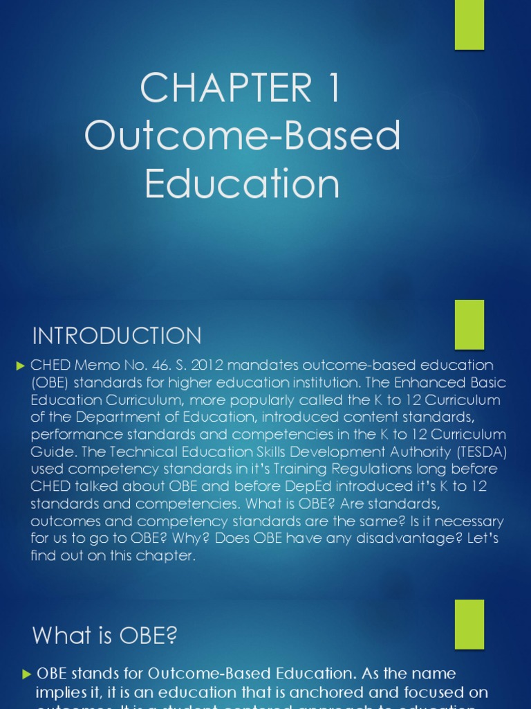 Outcome Based Education | PDF | Teachers | Curriculum