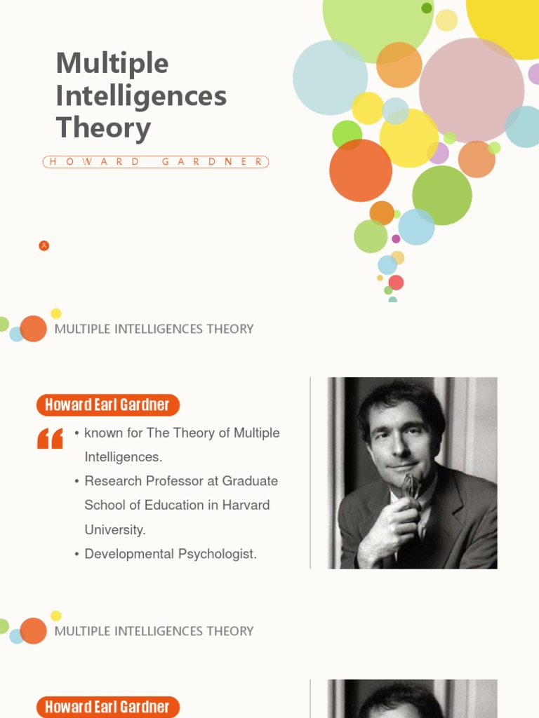 Multiple Intelligences Theory: Howard Gardner | PDF | Intelligence ...