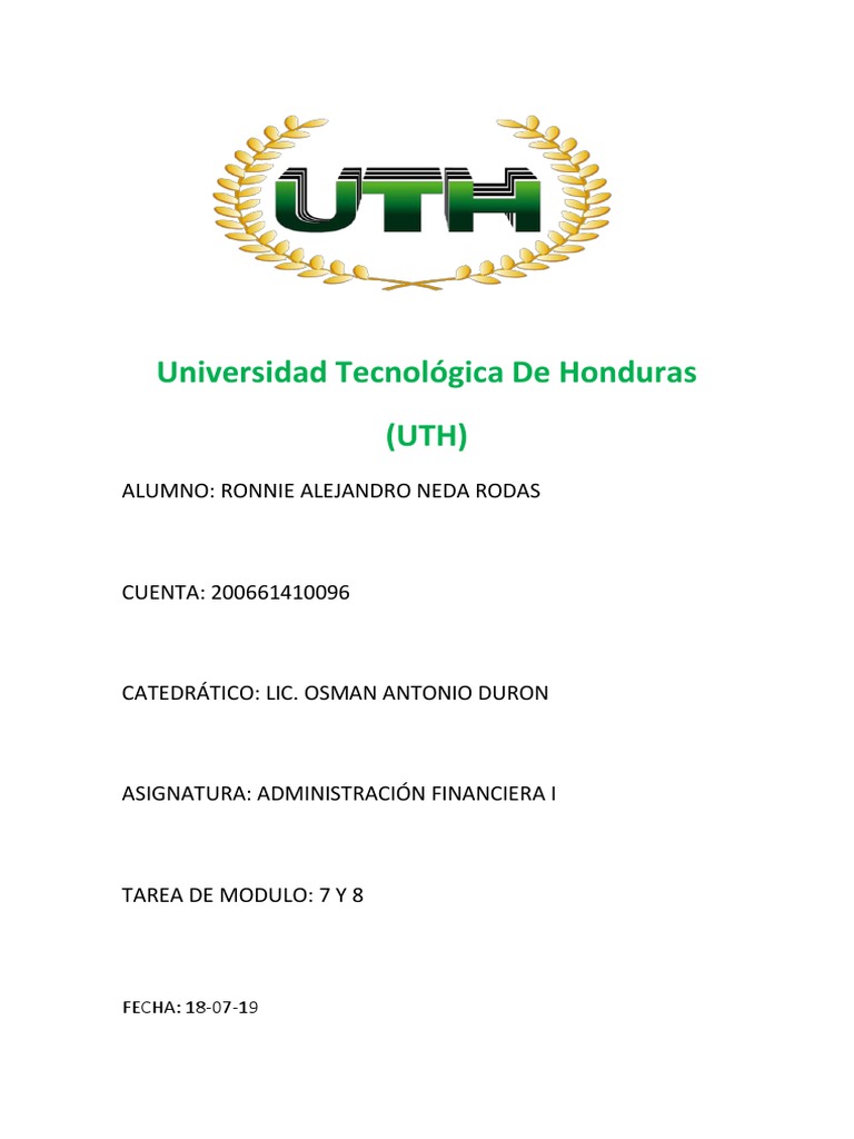 Tarea Modulo 7 y 8 | PDF | Inventario | Costo Tarea Modulo 7 y 8 | PDF | Inventario | Costo