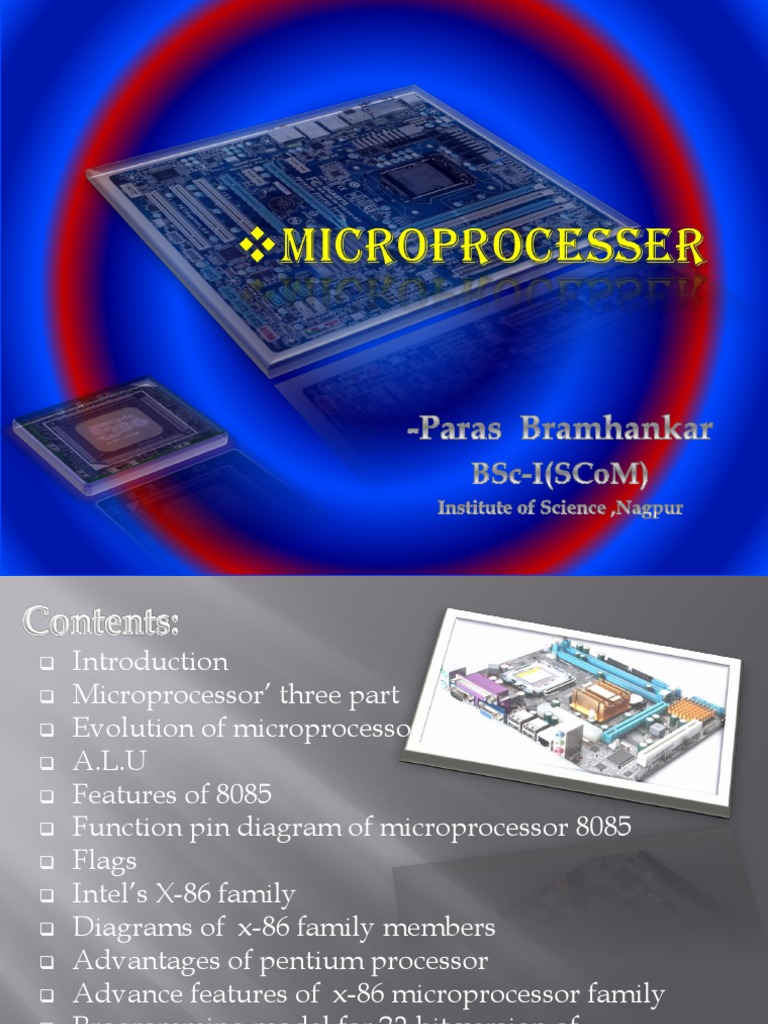 Microprocessor Pdf Microprocessor Central Processing Unit