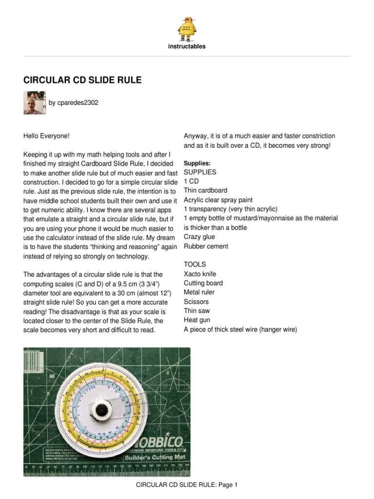 Circular CD Slide Rule | PDF | Nature