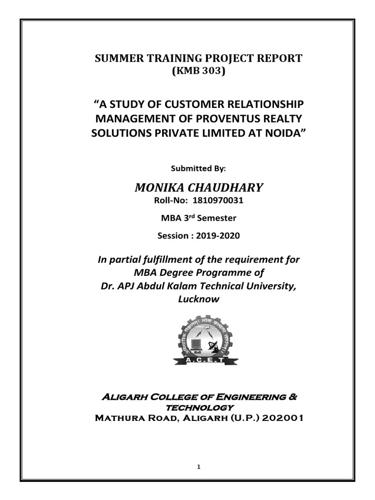 Customer Relationship Management Pdf Sales Marketing