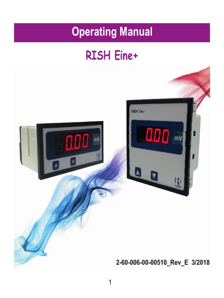 Operating Manual: RISH Eine+ | PDF | Electromagnetic Compatibility ...