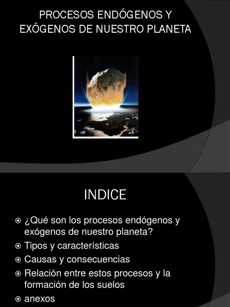 Procesos Exógenos y Endógenos | Descargar gratis PDF | Meteorización ...