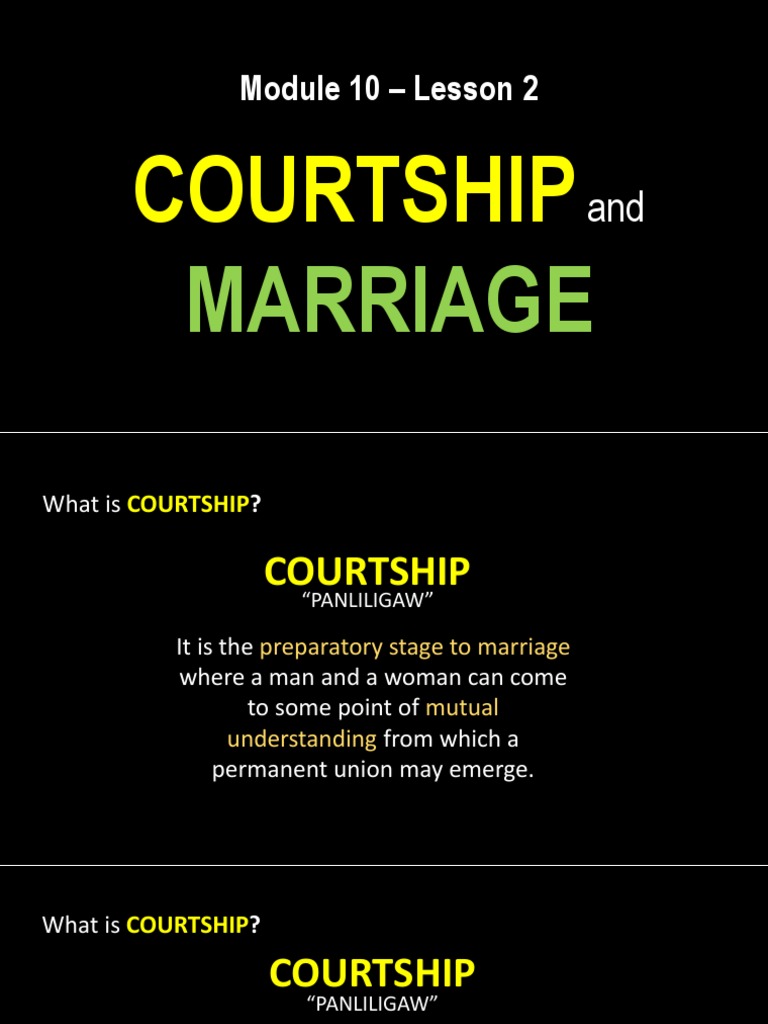 Understanding Courtship and Marriage | PDF | Courtship | Marriage