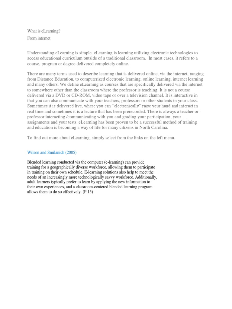 What Is Elearning | PDF