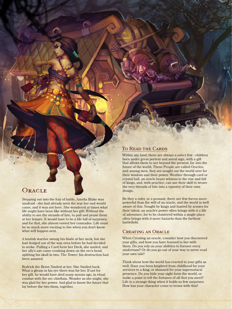 Oracle by Clockwork Dragon | PDF | Karma | Playing Cards