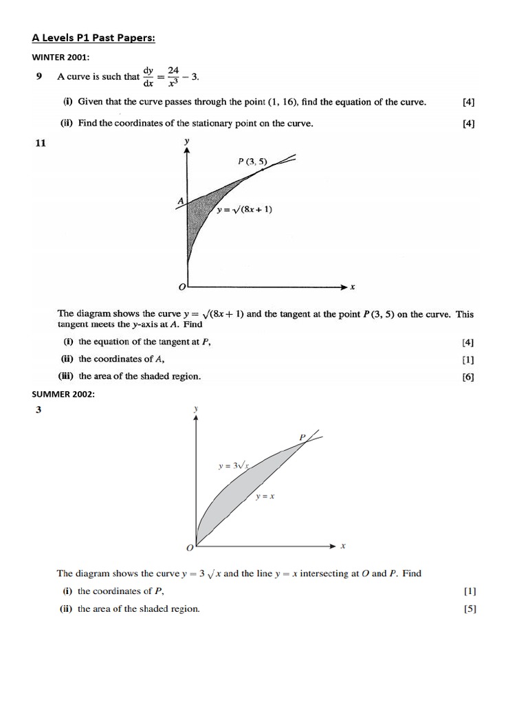 Differentiation and Integration P1 | PDF