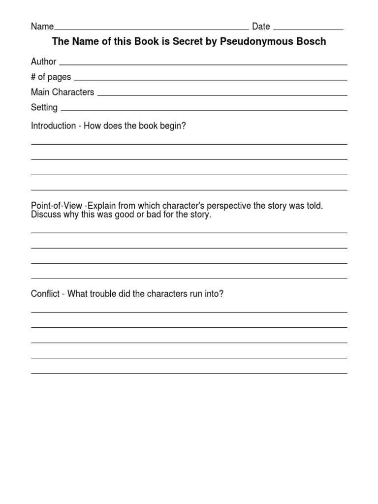 The Name of This Book Is Secret | PDF