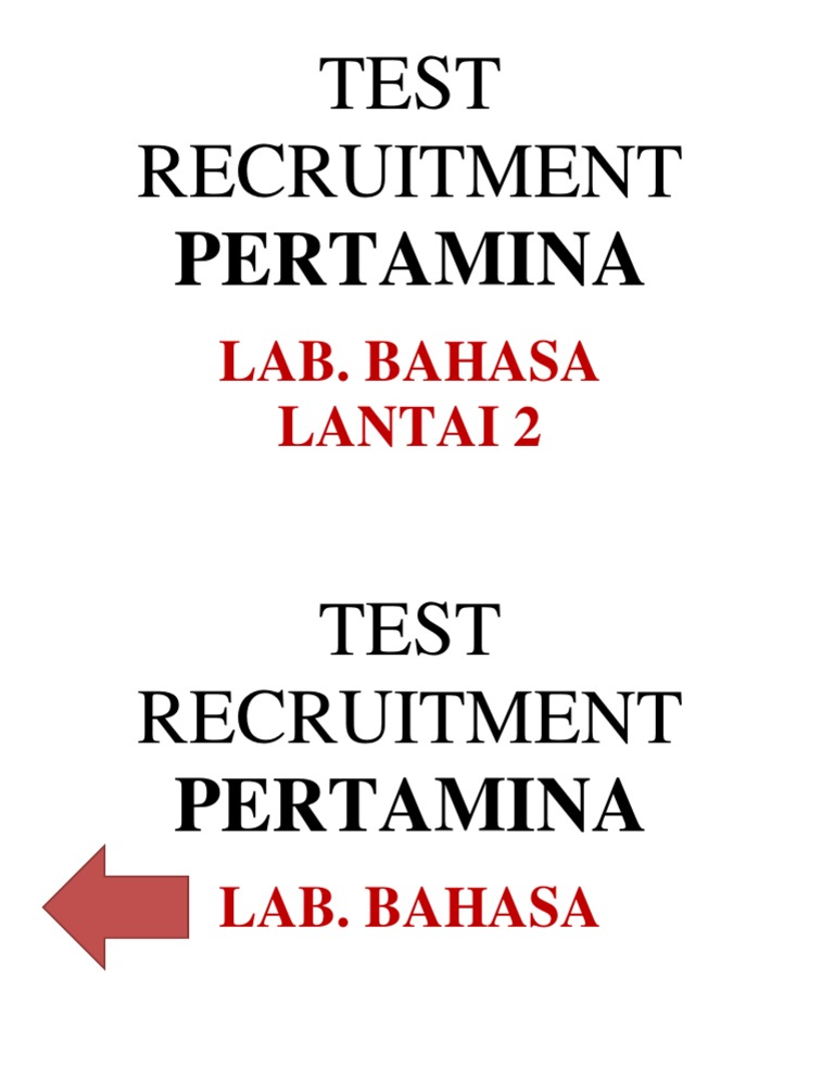 Test Recruitment: Pertamina | PDF