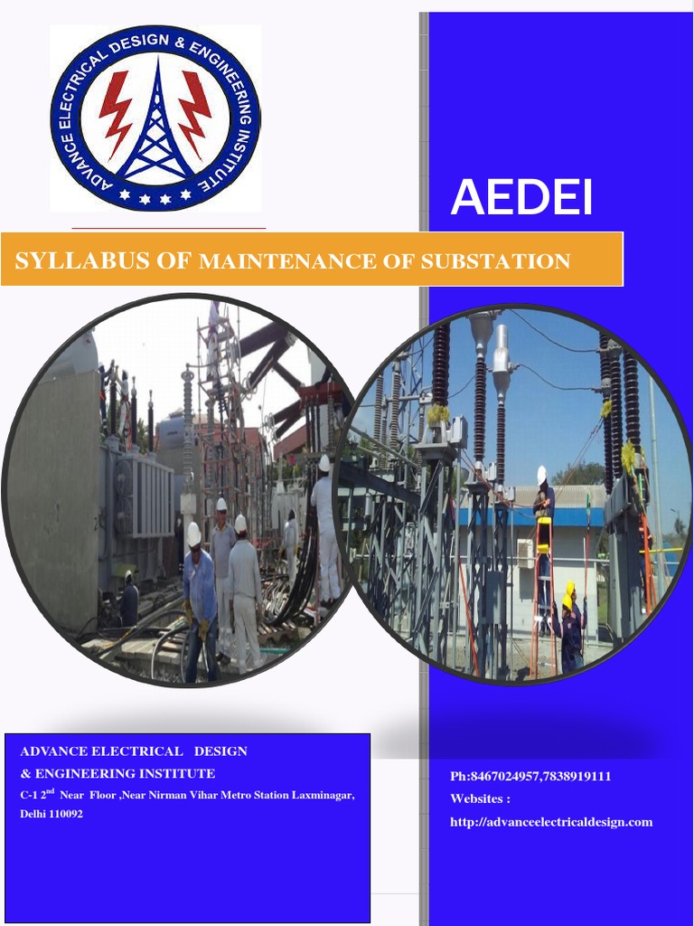 Syllabus 0f Maintenance and Protection Substation | PDF | Hvac ...