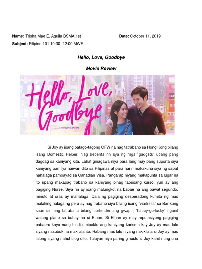 Hello Love GoodBye | PDF