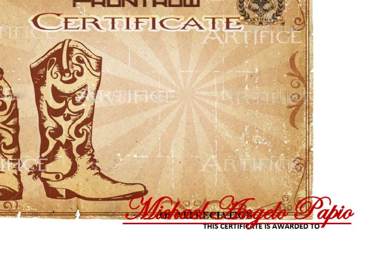 Rodeo Certificate Sample 1 | PDF