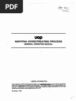 UOP Naphtha Hydrotreating Operating Manual | PDF