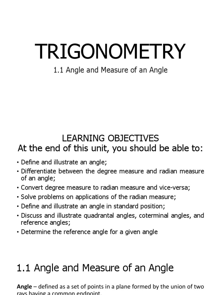 Understanding Angle Measurement | PDF