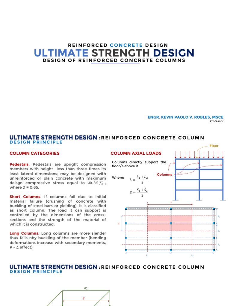 Ultimate Strength Design of Reinforced Concrete Columns | PDF ...