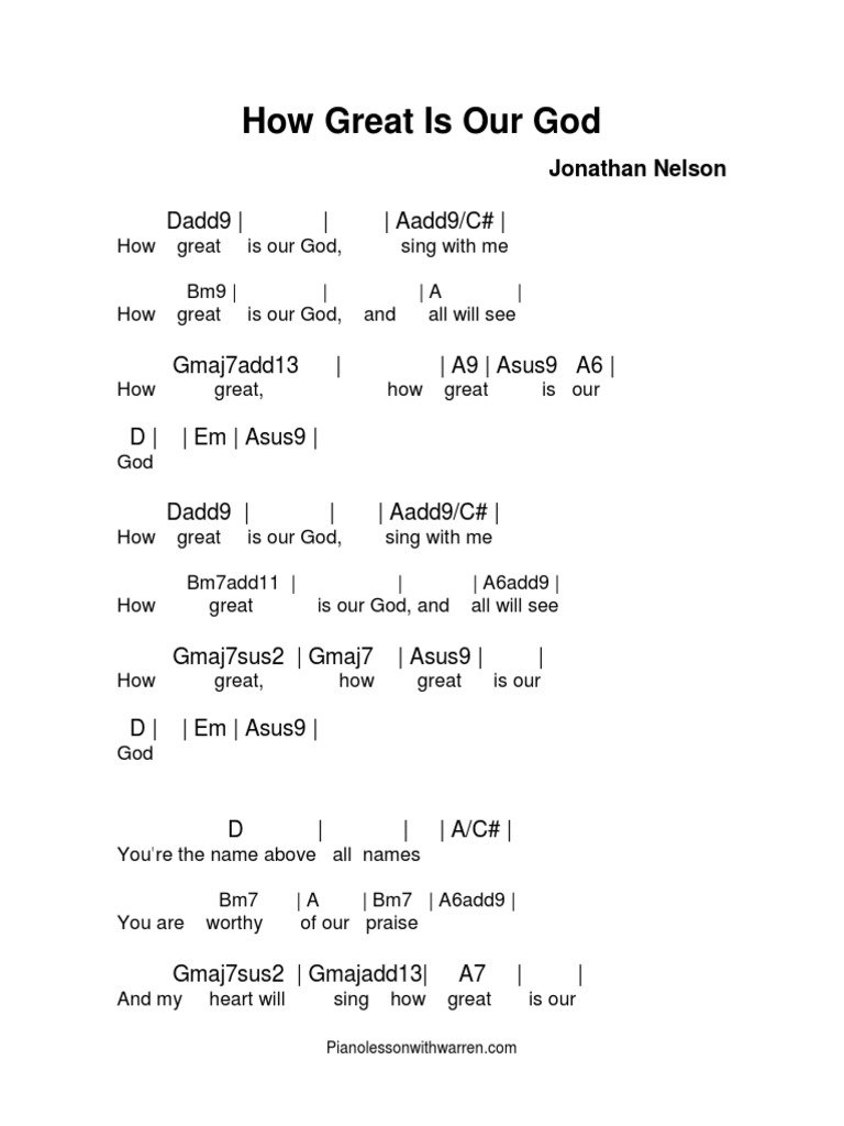 How Great Is Our God | PDF