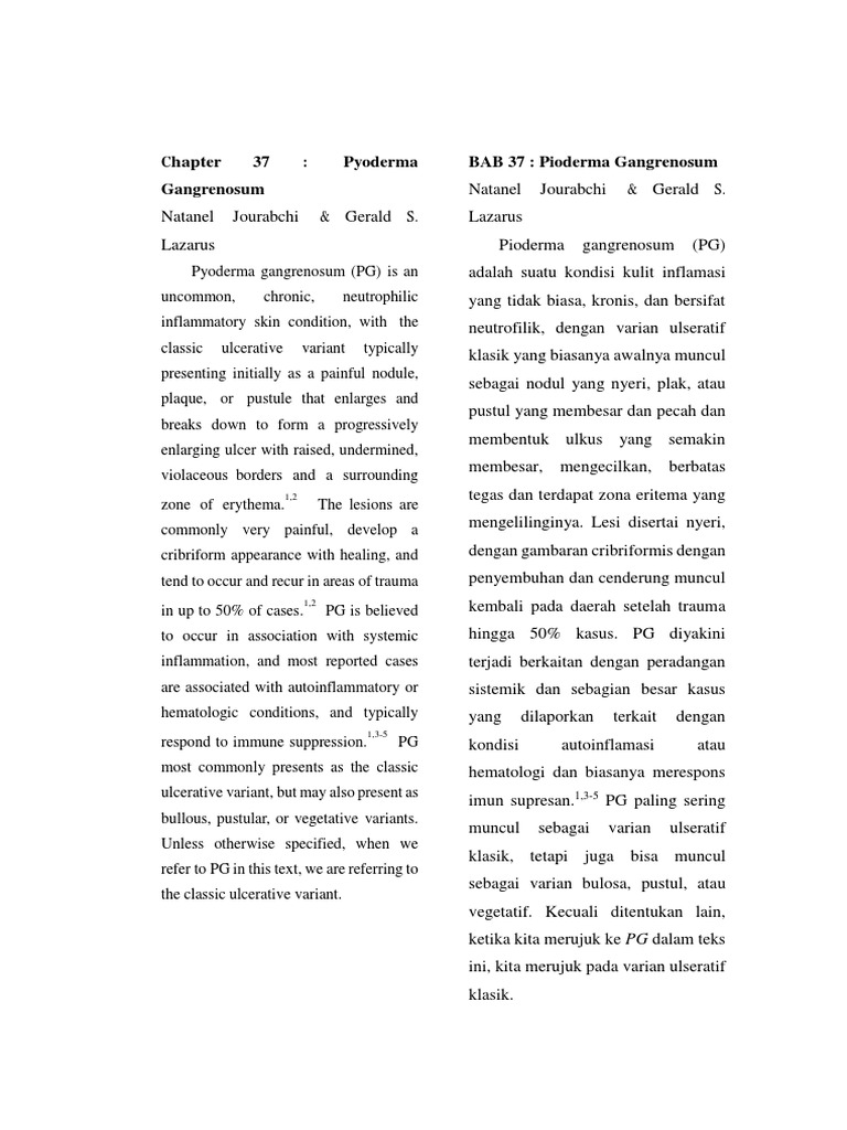 Pioderma Gangrenosum | PDF